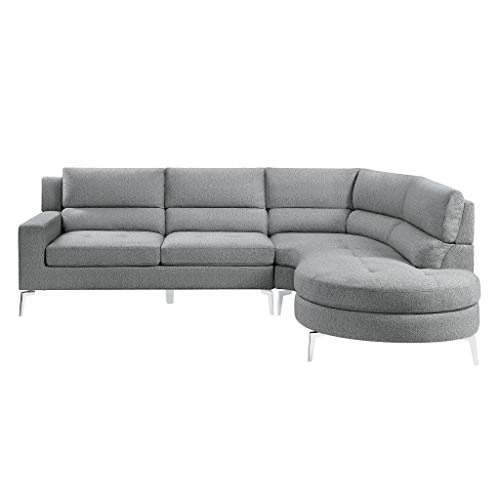 Homelegance 103" Sectional Sofa with Chaise End, Gray