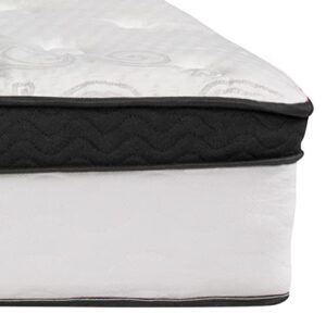 Flash Furniture Capri Comfortable Sleep 12" Hybrid Pocket Spring and Foam Mattress in a Box, Foam Pocket Spring Hybrid Mattress, Pressure Relief, King