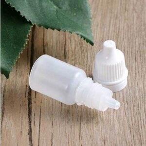 25Pcs 3ml Mini Empty Refillable Clear Plastic Dropper Bottles Portable Soft Squeezable Eye Liquid Storage Container with Plug and Screw Cap​