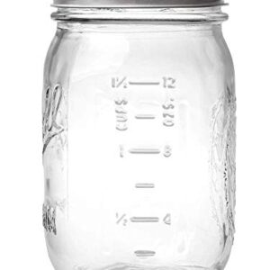 Ball Regular Mouth 16-Ounces Mason Jar with Lids and Bands (12-Units), 12-Pack, AS SHOWN