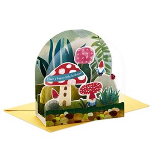 hallmark paper wonder displayable pop up birthday card (gnomes), model number: 599rzw1020