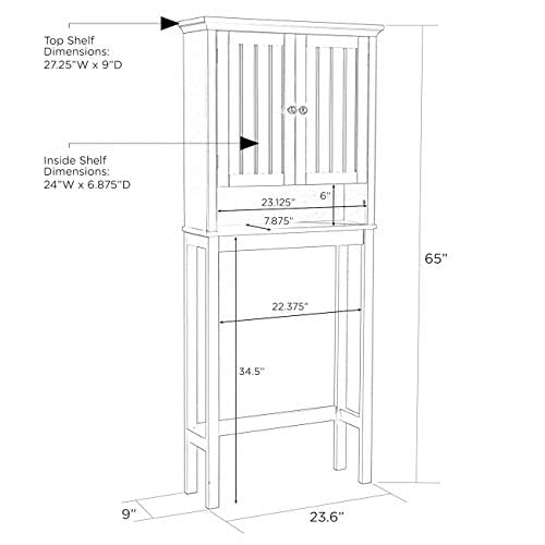 OS Home and Office overjohn cabinet, white