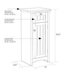 OS Home and Office storage cabinet, white