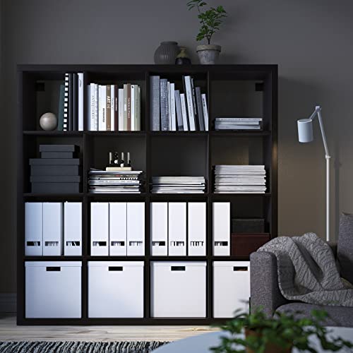 Ikea ' New KALLAX Shelf Unit, Black-Brown (Black, 57 7/8x57 7/8 ")