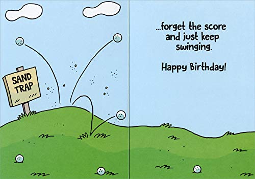 Birthdays are Like Golf - Oatmeal Studios Funny/Humorous Birthday Card