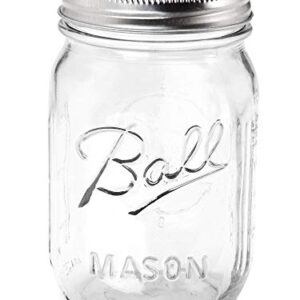 Ball Regular Mouth 16-Ounces Mason Jar with Lids and Bands (12-Units), 12-Pack, AS SHOWN