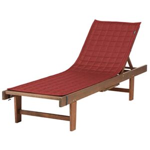 classic accessories montlake water-resistant 72 inch patio chaise lounge slipcover, heather henna, patio furniture covers