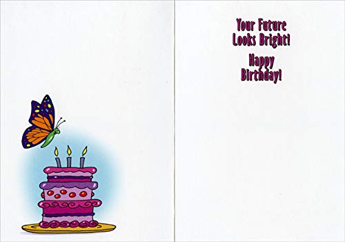 Caterpillar at Fortune Teller - Oatmeal Studios Funny/Humorous Birthday Card