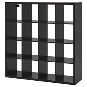 ikea ' new kallax shelf unit, black-brown (black, 57 7/8x57 7/8 ")