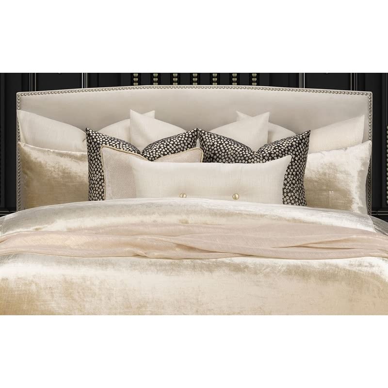 Overstock F Scott Fitzgerald Golden Hours Luxury Duvet Cover and Insert Set Queen 6 Piece