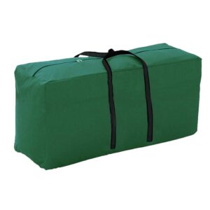 linkool outdoor patio furniture seat cushions/cover storage bag with strong zipper and handles 45.6 x 18.5 x 20 inches green waterproof