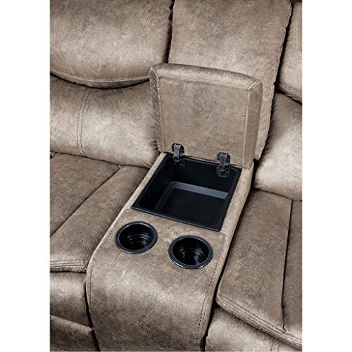 Homelegance Bastrop 79" Reclining Loveseat (Manual) Brown