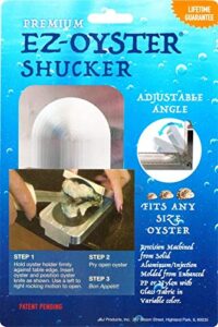 j & j products, inc. the easy oyster opener shucking tool – solid aluminum (variable angle single pack)