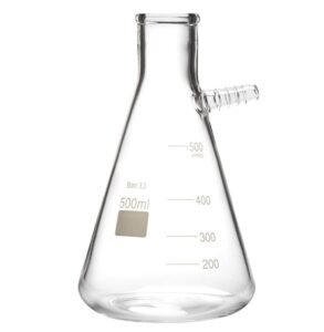 glass filtering flask with upper tubulation, 500ml (pack of 4)