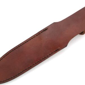 Snake Eye Tactical Full Size KA-BAR Style Genuine Leather Sheath (Brown 8")