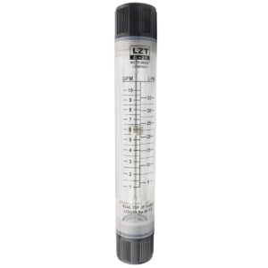 nxtop 5-35lpm inline clear acrylic water flowmeter 1pt dia threads