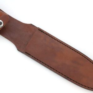 Snake Eye Tactical Full Size KA-BAR Style Genuine Leather Sheath (Brown 8")