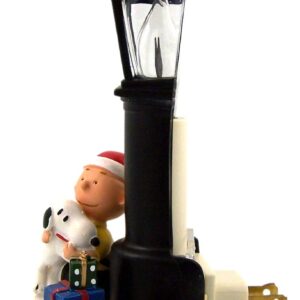 Roman The Peanuts Charlie Brown and Snoopy Flicker Night Light, 8 1/4 Inch