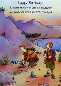 hiking couple - oatmeal studios funny/humorous birthday card