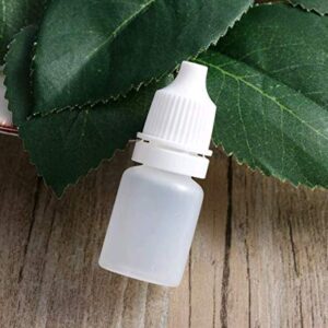 25Pcs 3ml Mini Empty Refillable Clear Plastic Dropper Bottles Portable Soft Squeezable Eye Liquid Storage Container with Plug and Screw Cap​