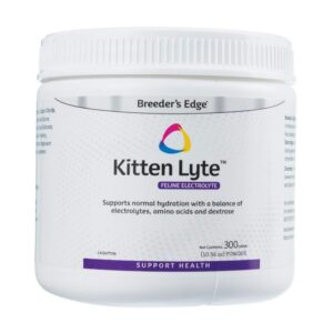 breeder's edge kitten lyte- feline electrolyte supplement for cats and kittens- 300 gm