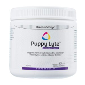 breeder's edge puppy lyte - canine electrolyte supplement for dogs and puppies- 300 gm