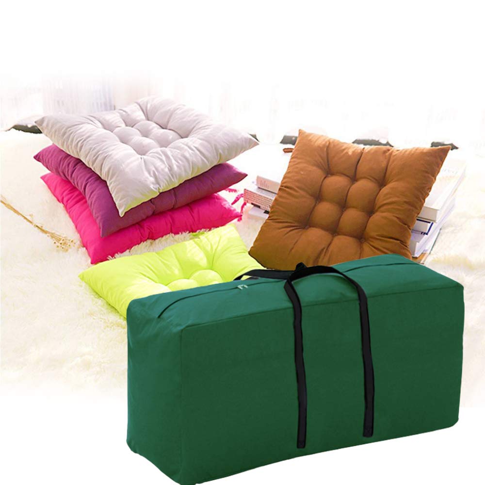 Linkool Outdoor Patio Furniture Seat Cushions/Cover Storage Bag with Strong Zipper and Handles 45.6 x 18.5 x 20 Inches Green Waterproof