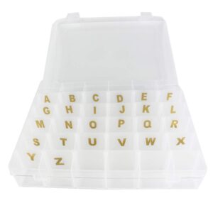 sivya 36 grid plastic organizer container box with adjustable dividers,great for your letter board with stickers