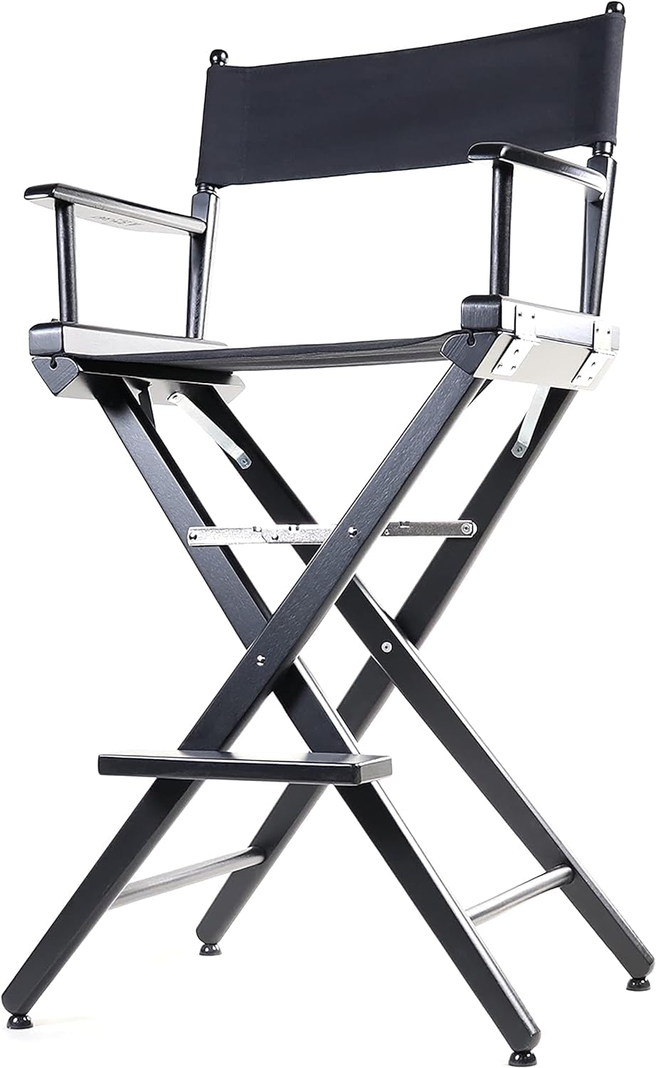 Filmcraft Professional Grade Tall Director's Chair (30", Black Finish, Black Canvas)