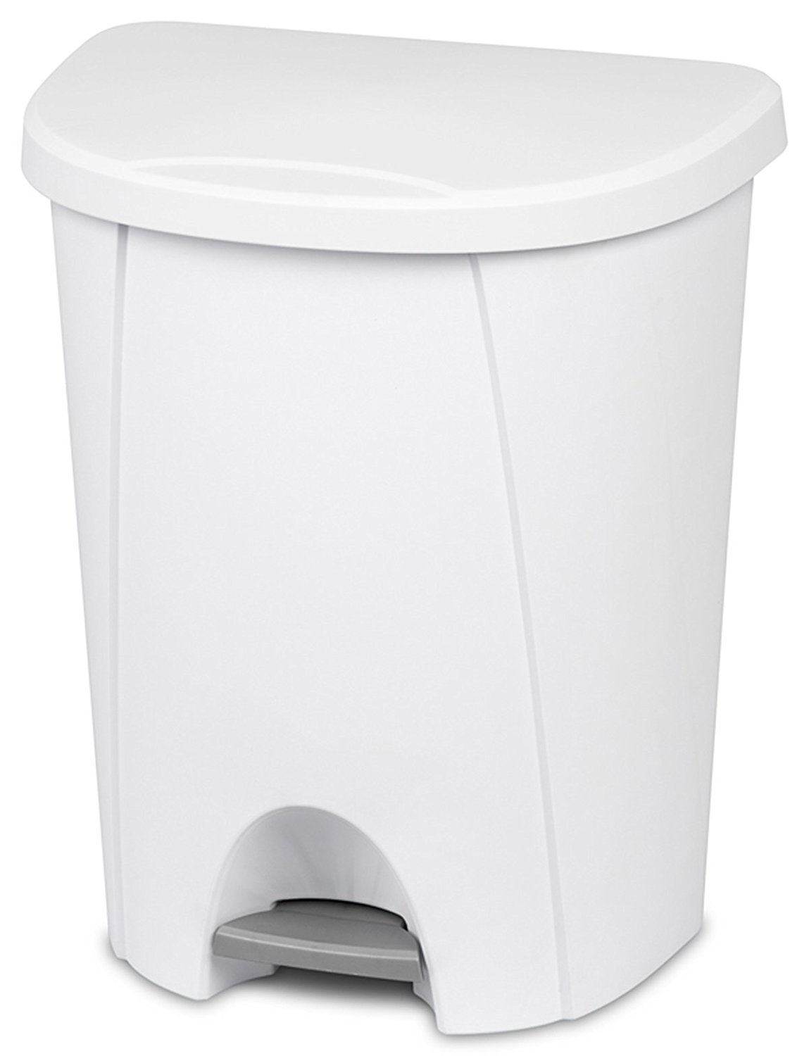 Sterilite 1094 - 6.6GAL 25 Liter WHT Step Can