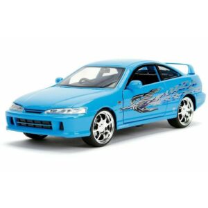 jada toys fast & furious 1:24 mia's acura integra type-r die-cast car, toys for kids and adults blue