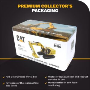 Diecast Masters 1:50 Caterpillar 336 Next Generation Hydraulic Excavator | High Line Series Cat Trucks & Construction Equipment | 1:50 Scale Model Diecast Collectible | Diecast Masters Model 85586