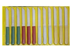 fuxwell stainless steel kitchen knives set (12 pieces)