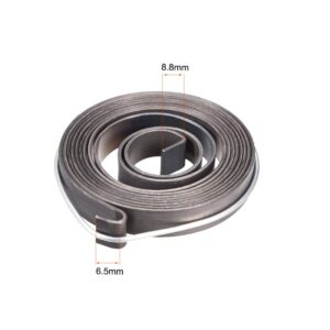 uxcell Drill Press Spring Drill Press Quill Feed Return Coil Spring Assembly Spring Steel Chemical Blackening Finish 1540mm Expand Long 59 X 10 X 1.2mm