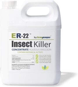 ecovenger er-22 by ecoraider professional grade insect killer concentrate 1 gl, for bed bugs, 100% efficacy, extended residual, green and non-toxic