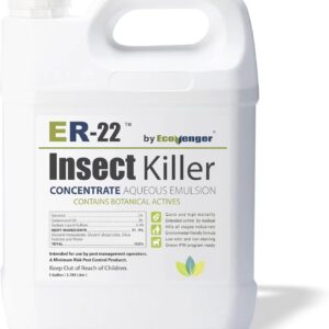 Ecovenger ER-22 by EcoRaider Professional Grade Insect Killer Concentrate 1 GL, for Bed Bugs, 100% Efficacy, Extended Residual, Green and Non-Toxic