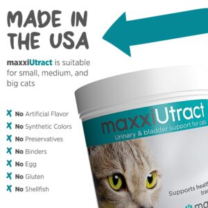 maxxipaws maxxiUtract Urinary & Bladder Support - Powder Supplement for Cats, 2.1oz