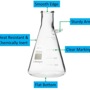 Glass Filtering Flask with Upper Tubulation, 500ml (Pack of 4)