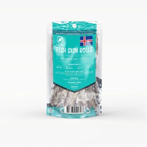 TickledPet Dog Training Treats - Icelandic Wild Caught Cod - Dehydrated Dog Treats, Fresh Fish Icelandic Dog Treats Single Ingredient Grain Free Chews Omega-3s 6 oz, Fresh Fish Cod Skin Dog Treats