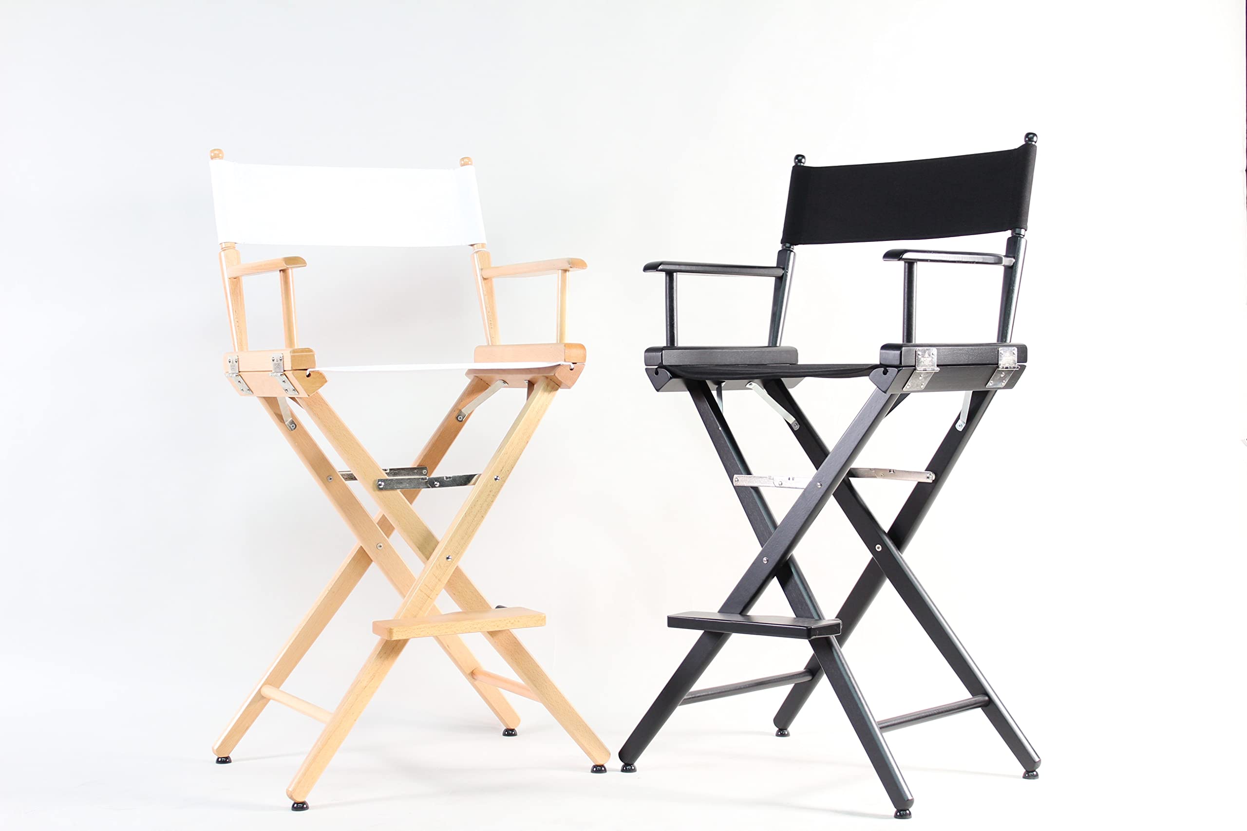 Filmcraft Professional Grade Tall Director's Chair (30", Black Finish, Black Canvas)