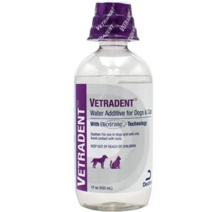 dechra vetradent water additive for dogs and cats 17 oz