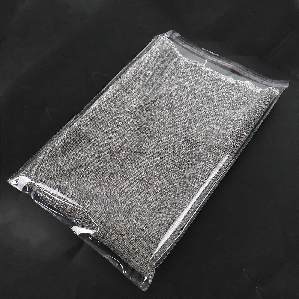 Borningfire 100 Pcs 12"x16" Clear Cellophane Bags Resealable Self Adhesive Sealing Plastic Apparel Bags for Packaging Clothing, T-Shirt, Brochure, Prints, Handicraft Scrapbook Papers Gifts