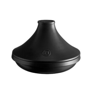 emile henry delight tagine lid/slate base, black