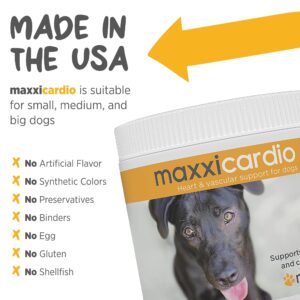 maxxipaws maxxicardio Heart & Cardiovascular Powder Supplement for Dogs, 5.3oz