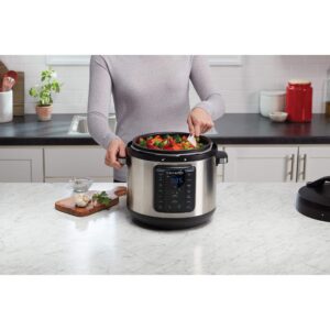 Crock-Pot 8-Quart Multi-Use XL Express Crock Programmable Slow Cooker and Pressure Cooker with Manual Pressure, Boil & Simmer, Stainless Steel