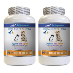 cat Oral Health - Pets Total Health Support - for Dogs and Cats - Healthy Joints Eyes Teeth Hair Skin - cat Oral Health - 2 Bottles (120 Tablets)