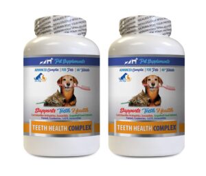 oral care for cats - pets teeth health complex - for dogs and cats - support oral care - cat coq10-2 bottles (120 tablets)