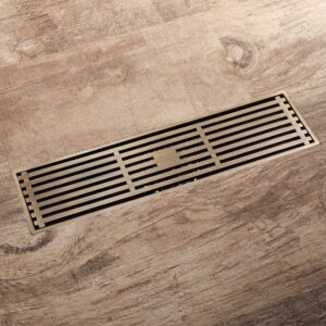 linear shower drain 12 inch with removable grate brass antique rectangular bathroom floor drain strainers bath hotel drain