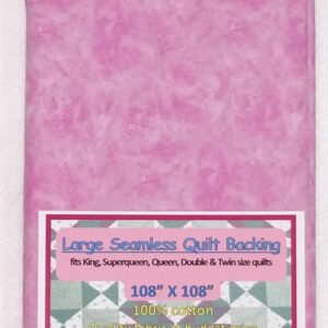 Quilt Backing, Large, Seamless, Pink/White, C49594-320