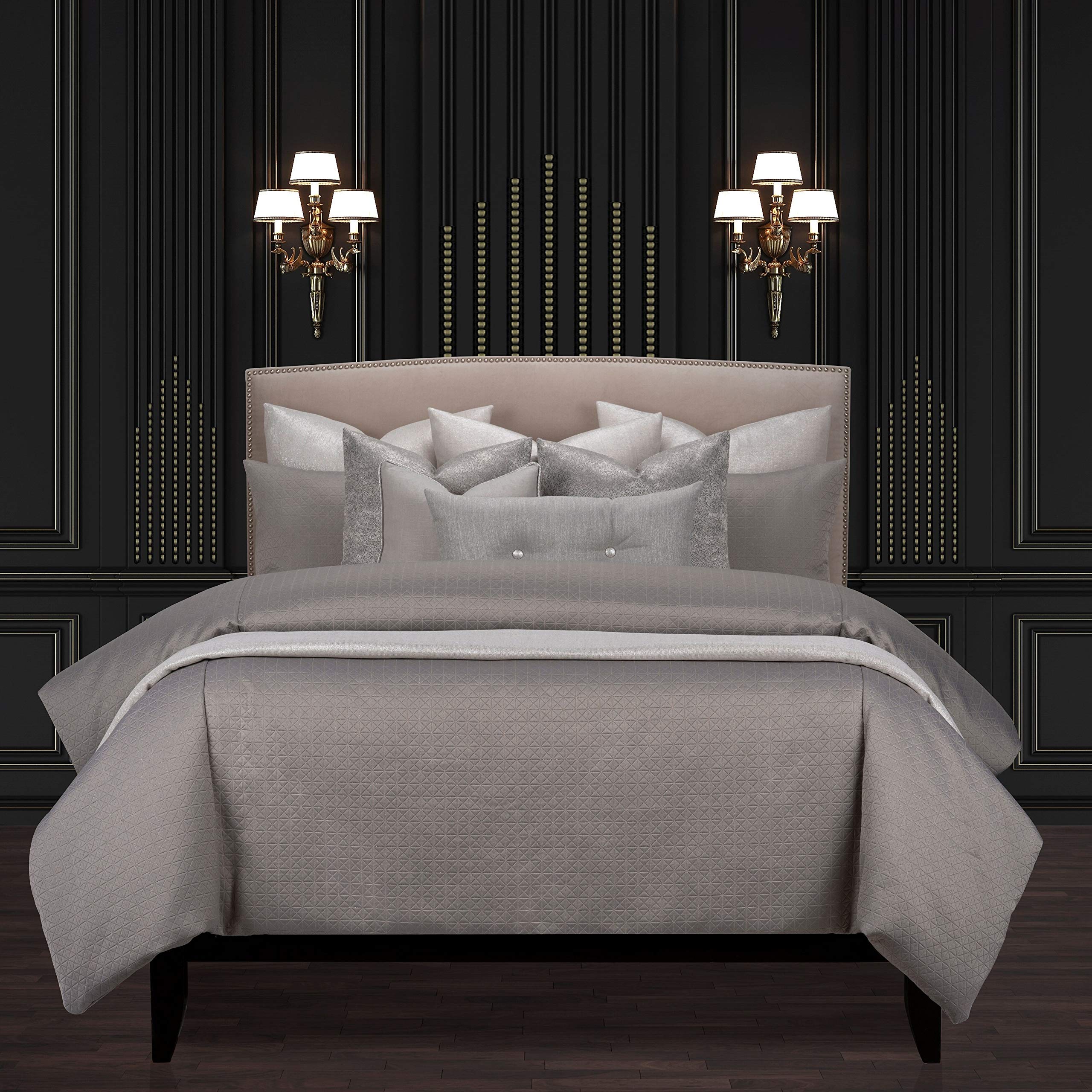 Overstock F Scott Fitzgerald Manuscript Truffle Luxury Duvet Cover and Insert Set Queen 6 Piece